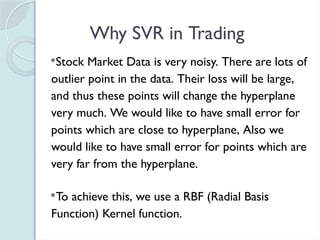 SVR in Machine Learning for machine learning | PPTX