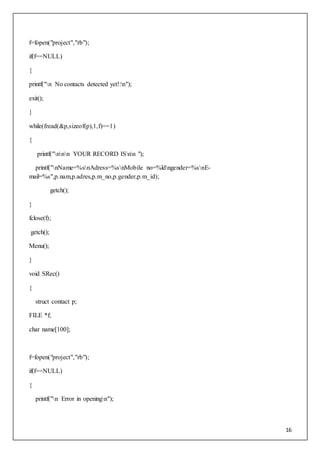 A c program of Phonebook application | DOCX