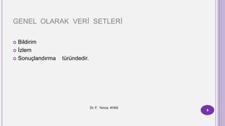 SSAĞLIK VERİ SETLERİ | PPT