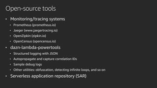 SVS215 - Build observability into a serverless application | PPT