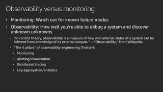 SVS215 - Build observability into a serverless application | PPT