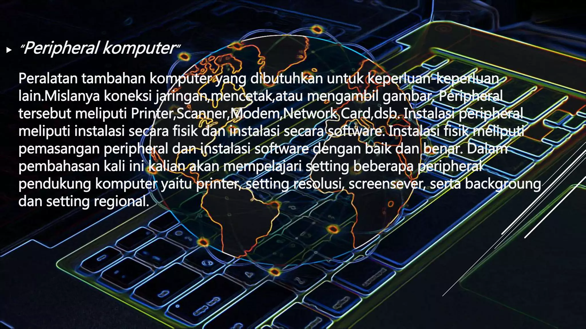 Materi TIK Setting Peripheral pada Komputer | PPTX