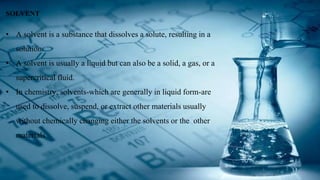 Solvent production | PPTX