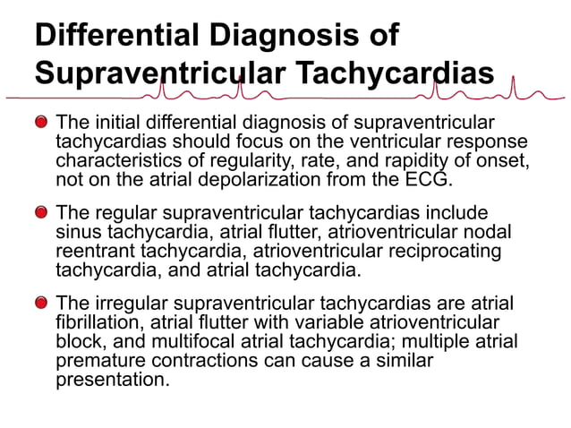 Evaluation and Initial Treatment of Supraventricular Tachycardia | PPTX
