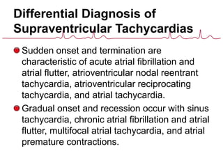 Evaluation and Initial Treatment of Supraventricular Tachycardia | PPTX