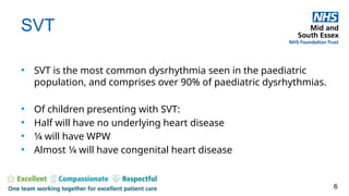 SVT presentation in children with ecg pictures | PPTX
