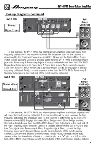 Ampeg SVT4 PRO 1800W Lambalı Bas Gitar Amfi Kafası gitarpazar manul kullanim klavuzu | PDF