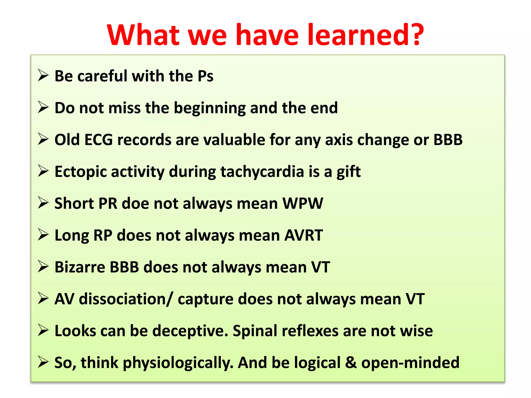 Supraventricular tachycardia: ECG recognition and diagnosis | PPTX