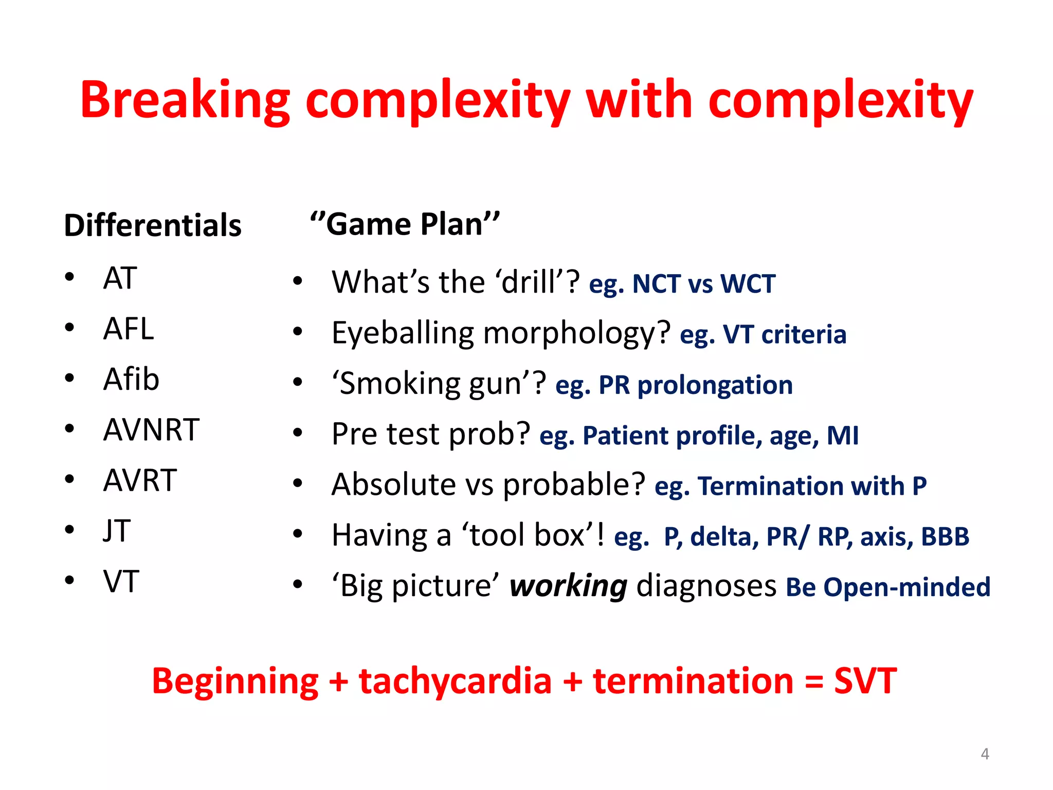 Supraventricular tachycardia: ECG recognition and diagnosis | PPTX