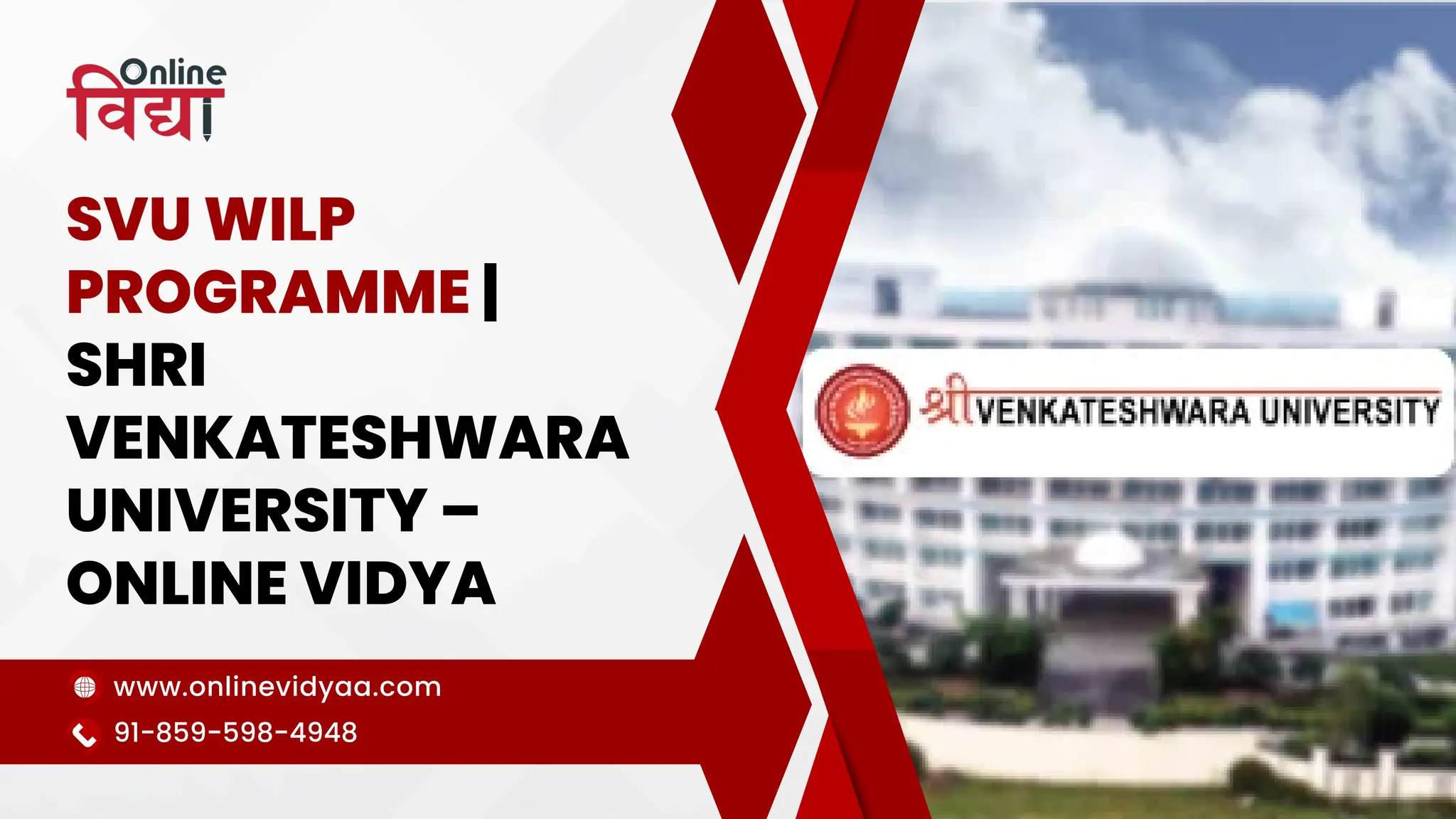 SVU WILP Programme | Shri Venkateshwara University – Online Vidya | PDF