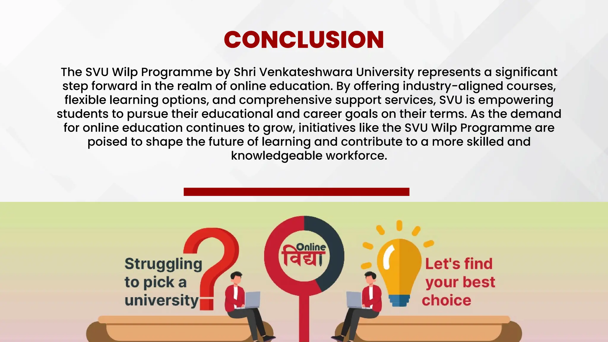 SVU WILP Programme | Shri Venkateshwara University – Online Vidya | PDF