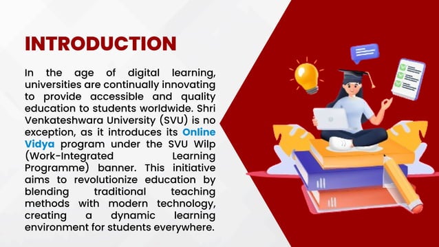 SVU WILP Programme | Shri Venkateshwara University – Online Vidya | PPT