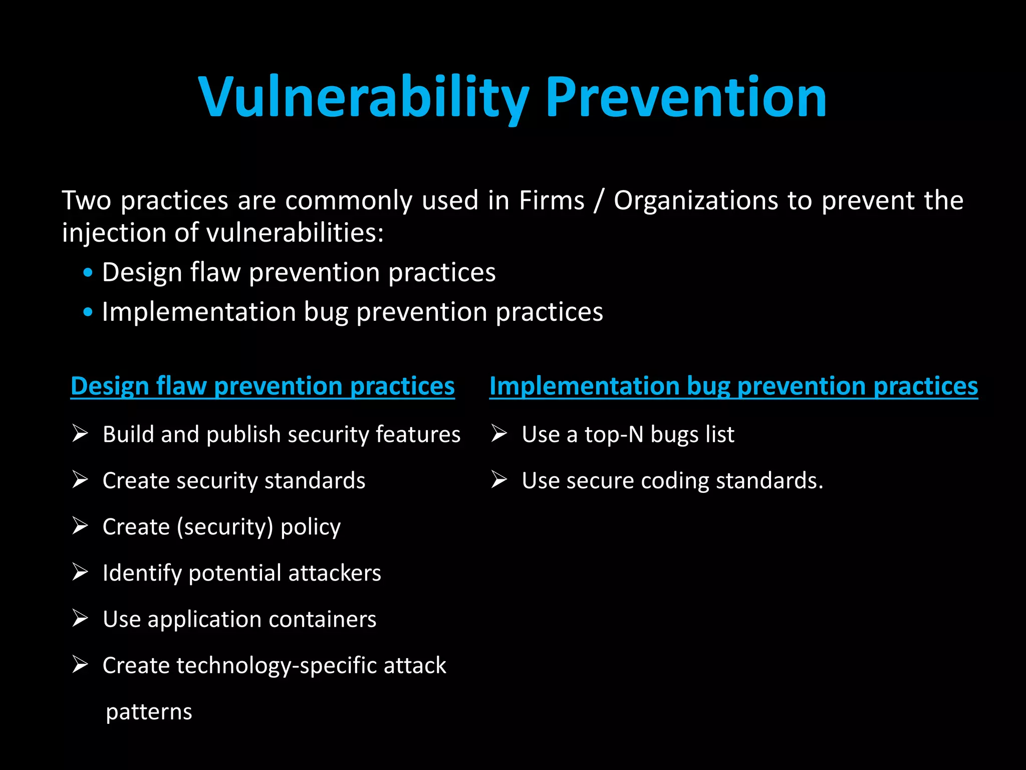 Engineering Security Vulnerability Prevention, Detection, and Response ...