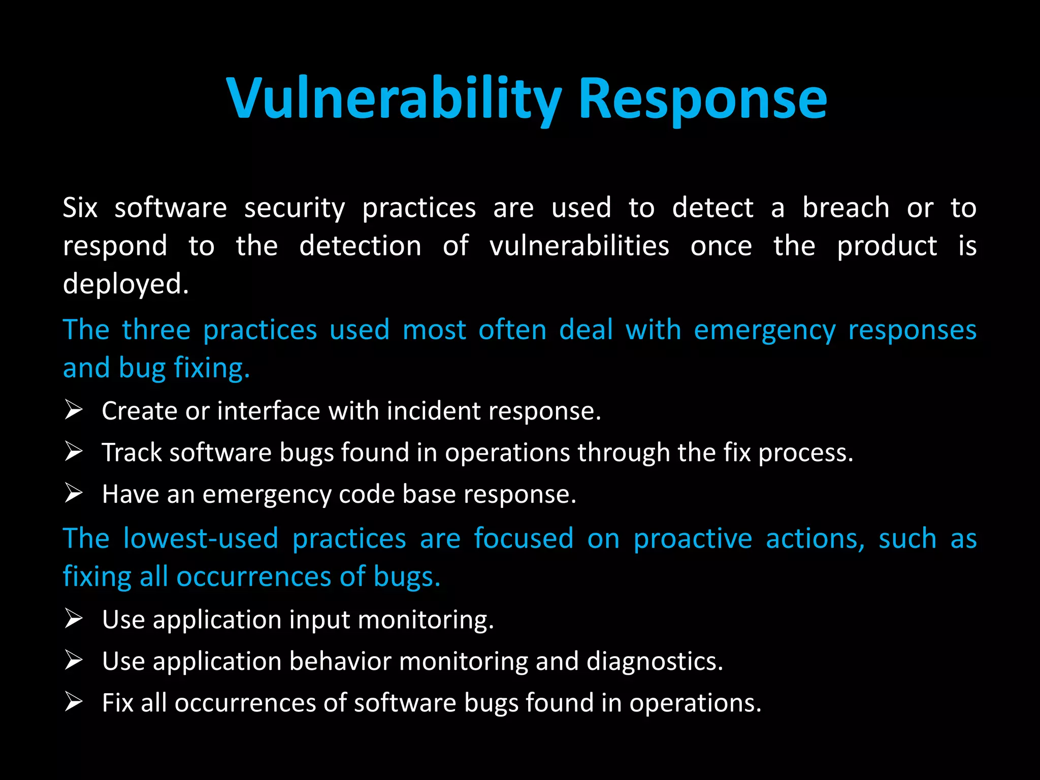 Engineering Security Vulnerability Prevention, Detection, and Response | PPT
