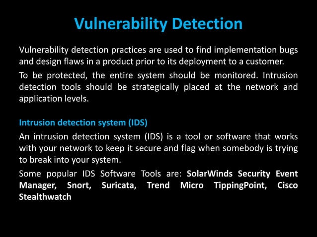 Engineering Security Vulnerability Prevention, Detection, and Response | PPT