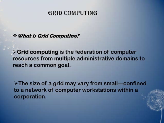 Computing (cloude & grid) & honey pots | PPTX