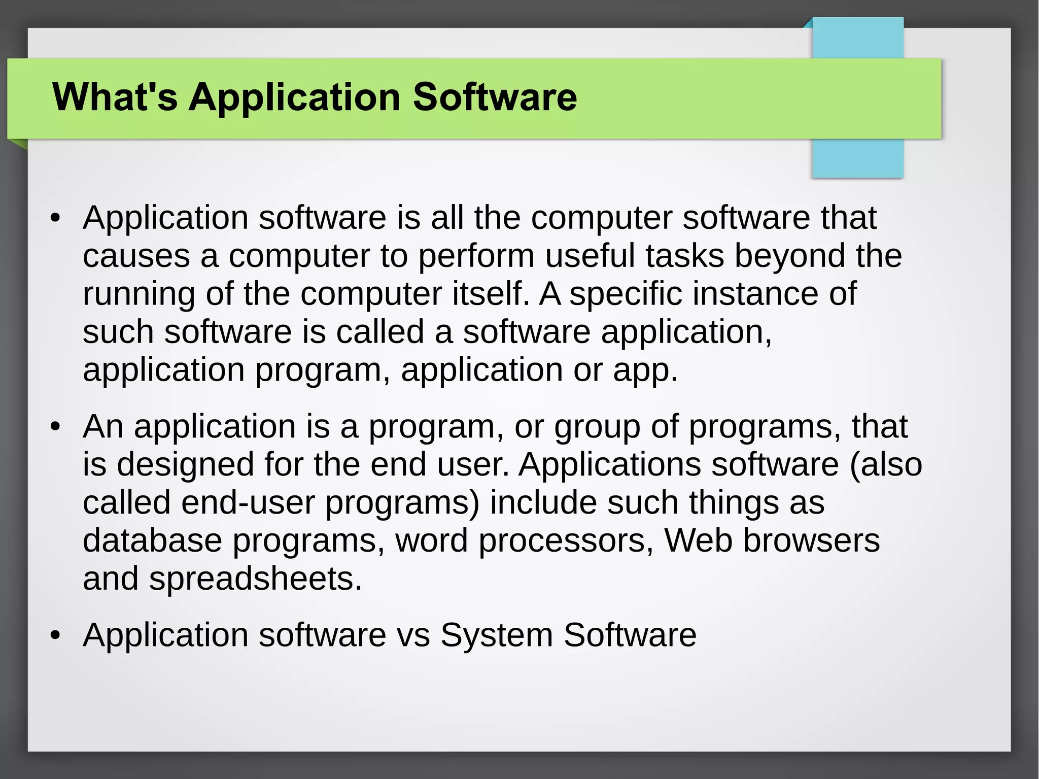 Application Software | ODP