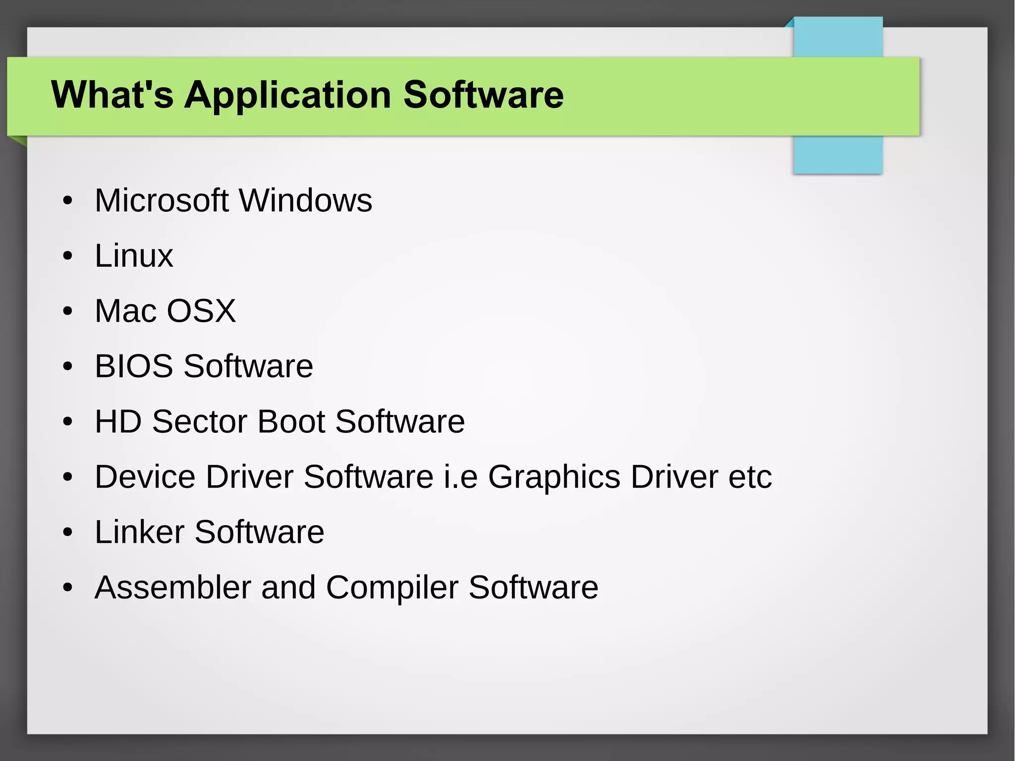 Application Software | ODP
