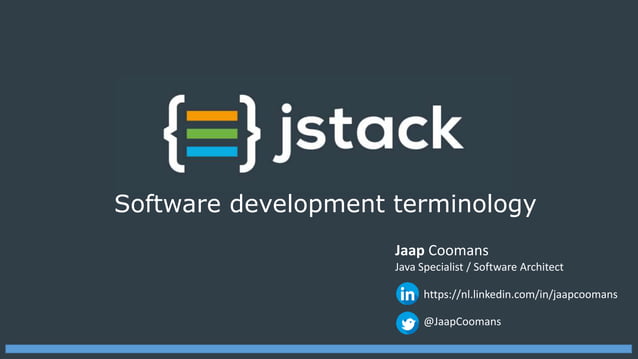 Software development terminology | PPTX | Technology & Computing