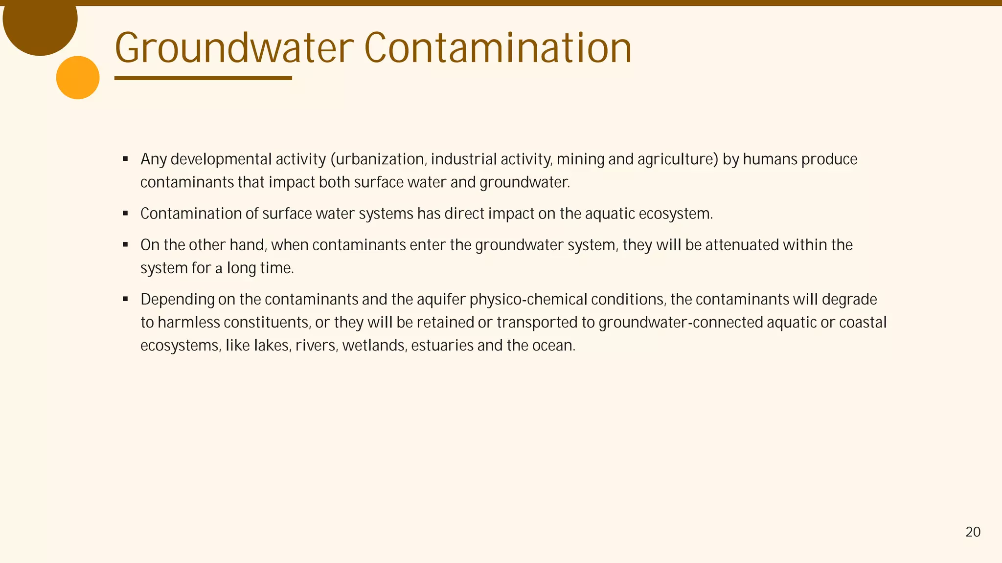 Surface Water and Groundwater Interaction | PDF
