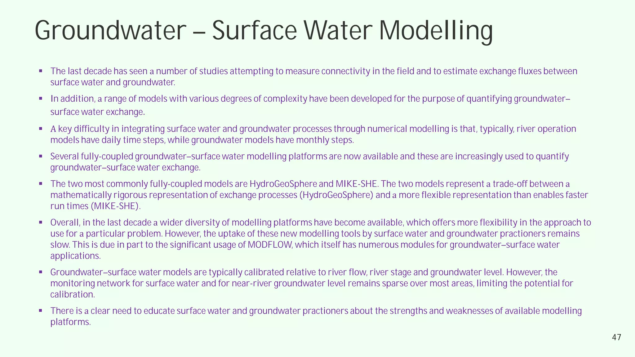 Surface Water and Groundwater Interaction | PDF