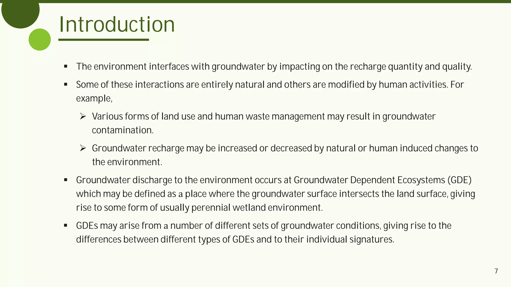 Surface Water and Groundwater Interaction | PDF