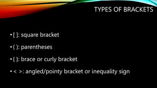 SW-LECTURE 2- HYPHEN BRACKET SLASH DASH (1).pptx