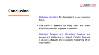 SW-Popular statistical data analysis tools and techniques used in ...