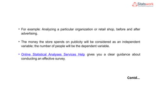 Statistical Data Analysis Service | Statistics Services – Statswork | PPTX