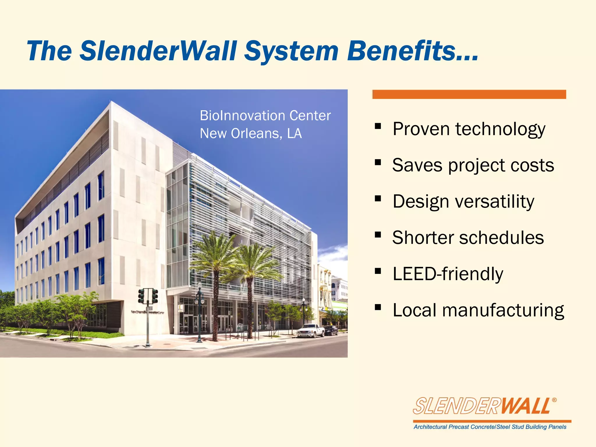 SlenderWall Precast Concrete Cladding from Smith-Midland | PPT