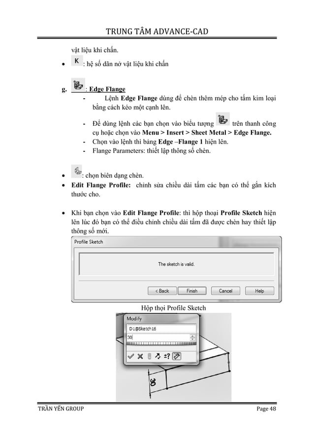 Thiết kế kim loại tấm -Sheetmetal Solidworks (demo) | PDF