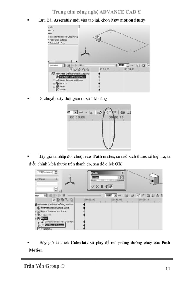 Mô phỏng chuyển động với Solidworks Motion (demo) | PDF