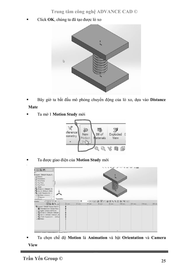Mô phỏng chuyển động với Solidworks Motion (demo) | PDF
