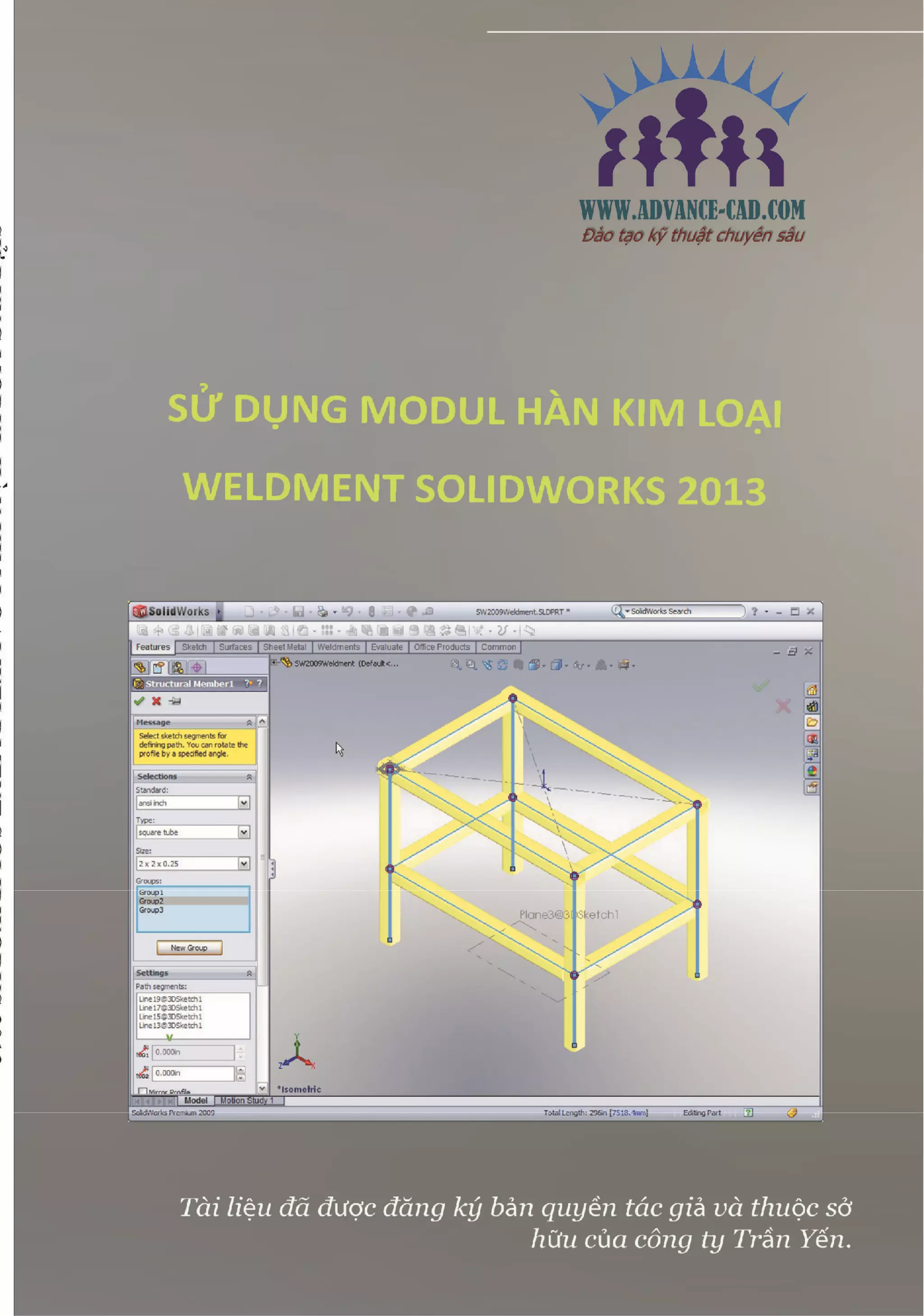 Hướng dẫn modul hàn kim loại Solidworks (Demo) | PDF