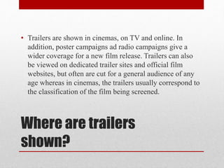 Trailer theory | PPTX