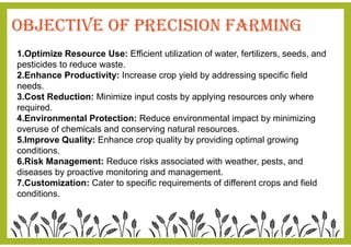 seminar :- PRECISION FARMING AND THEIR TOOLS USE IN AGRICULTURE | PDF