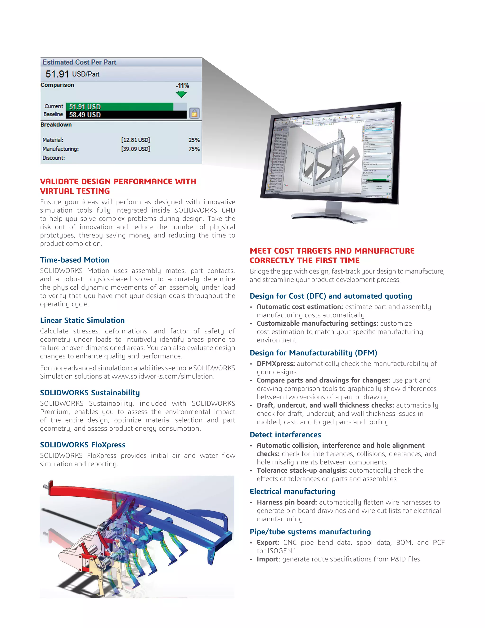 SOLIDWORKS Simulation and technical. | PDF