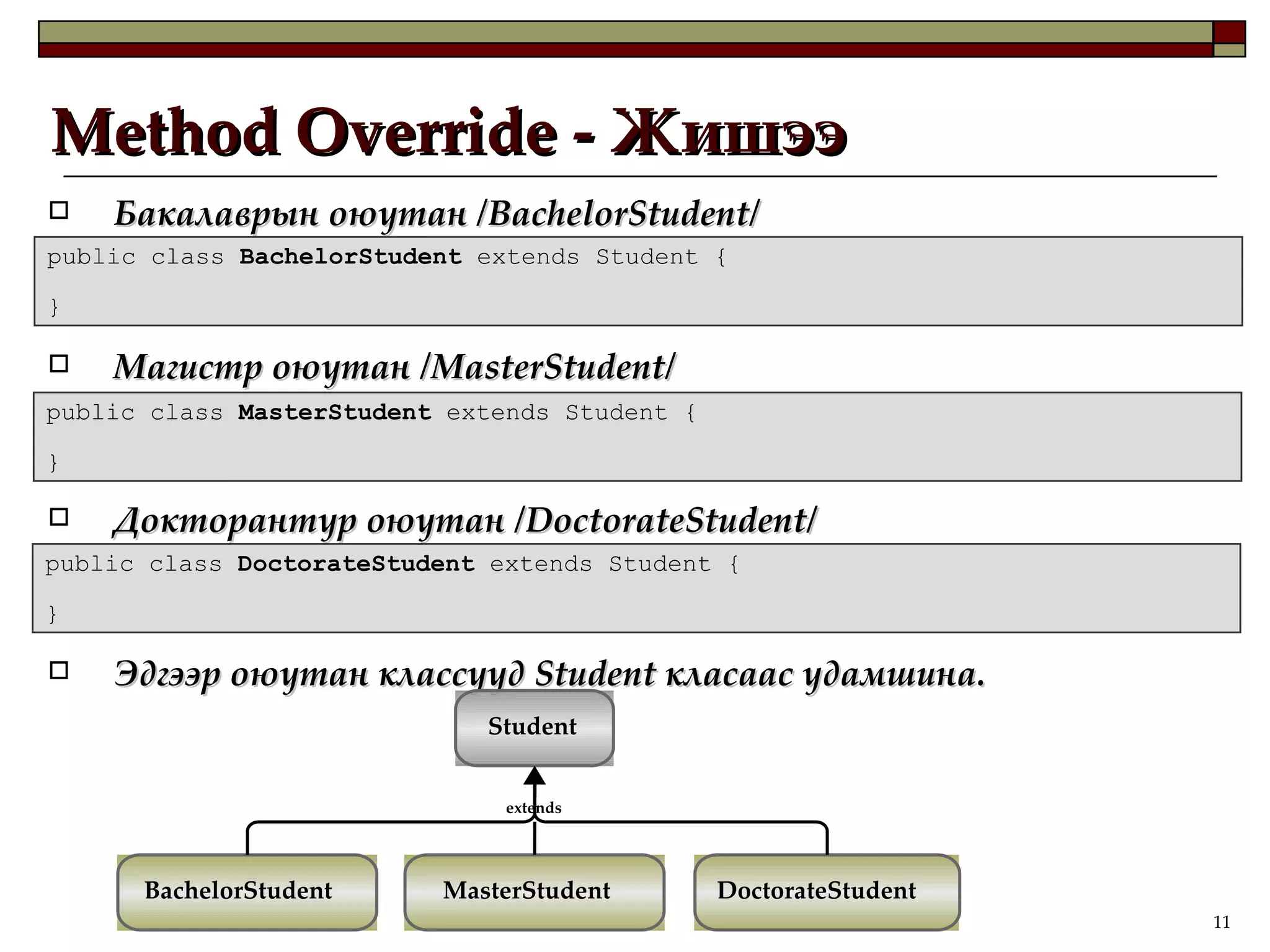 Sw203 Lecture7 Method Override | PPS