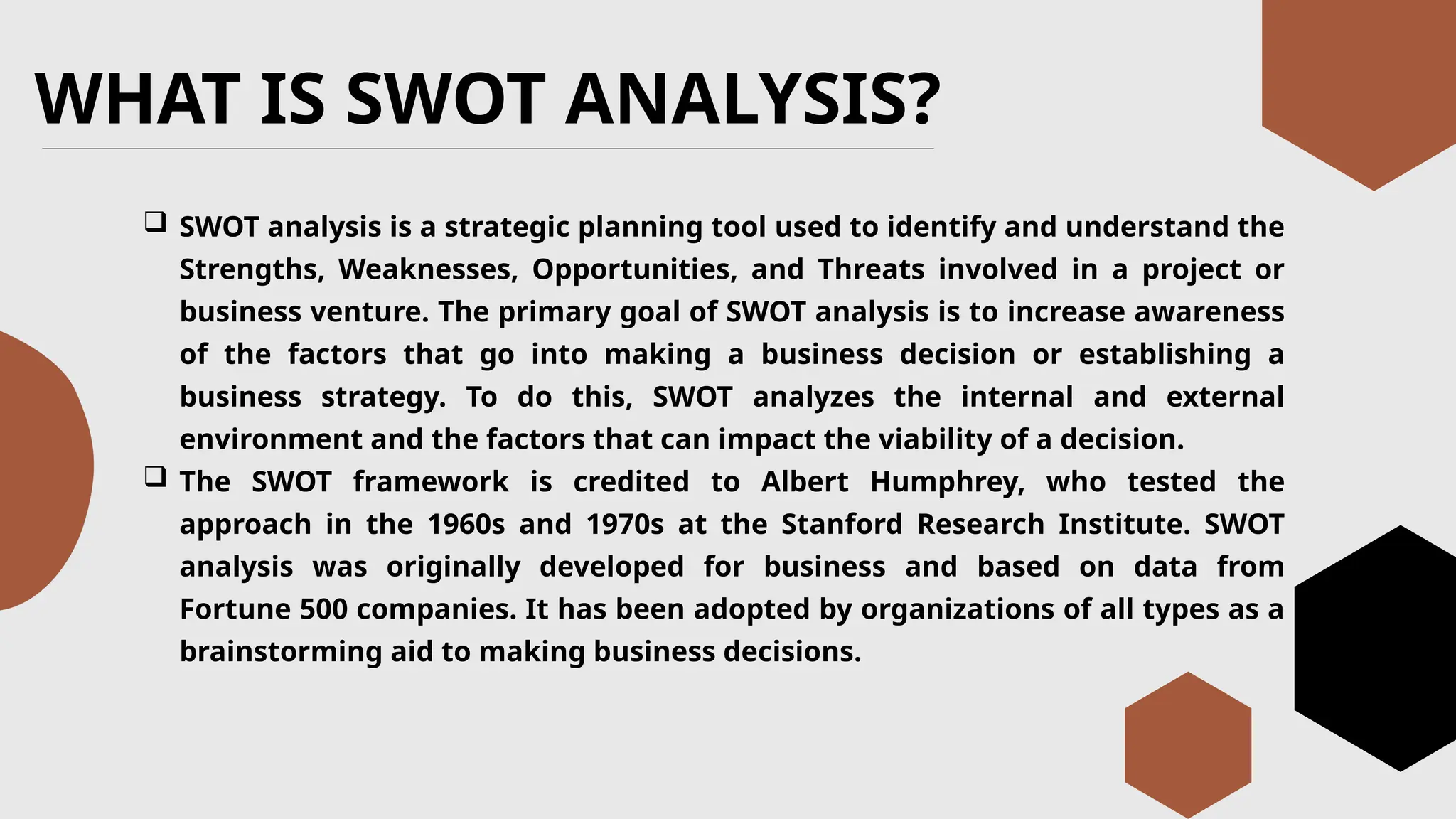 EVERYTHING ABOUT SWOT ANALYSIS REPORT.pptx | Business | Business and ...