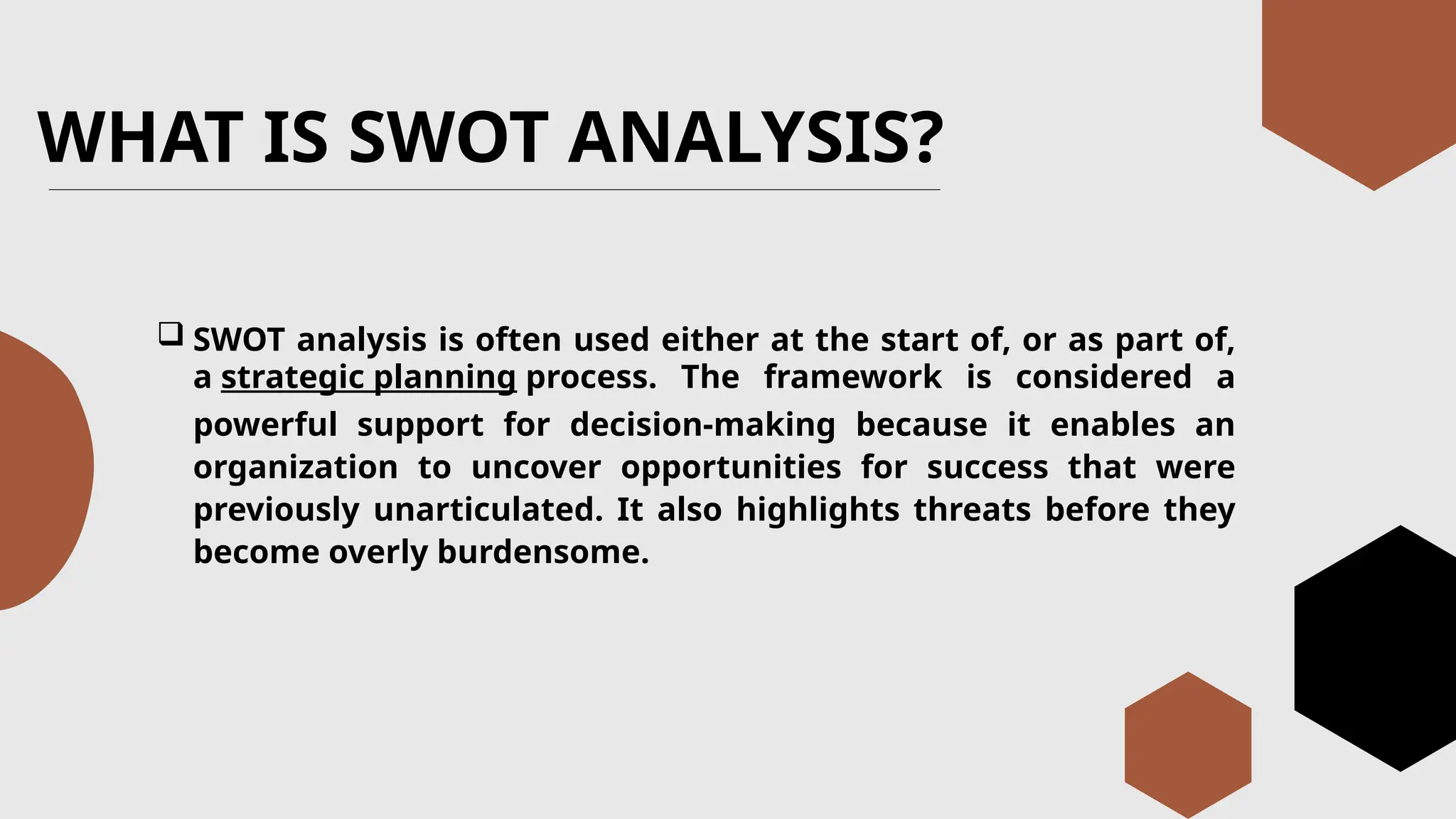 EVERYTHING ABOUT SWOT ANALYSIS REPORT.pptx | Business | Business and ...