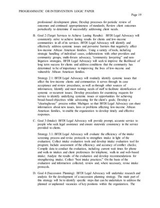 BFDI Legal Advocacy: Programmatic and Intervention Logic Paper | PDF