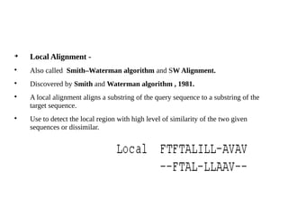 Swaati algorithm of alignment ppt | PPT