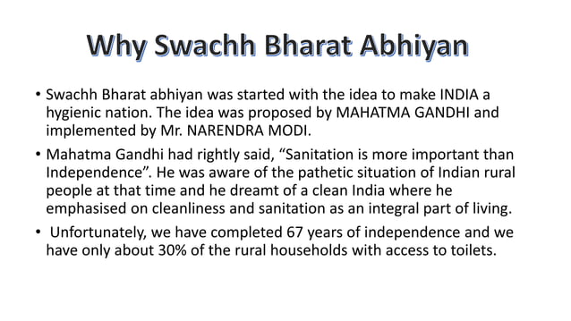Swachh bharat | PPT