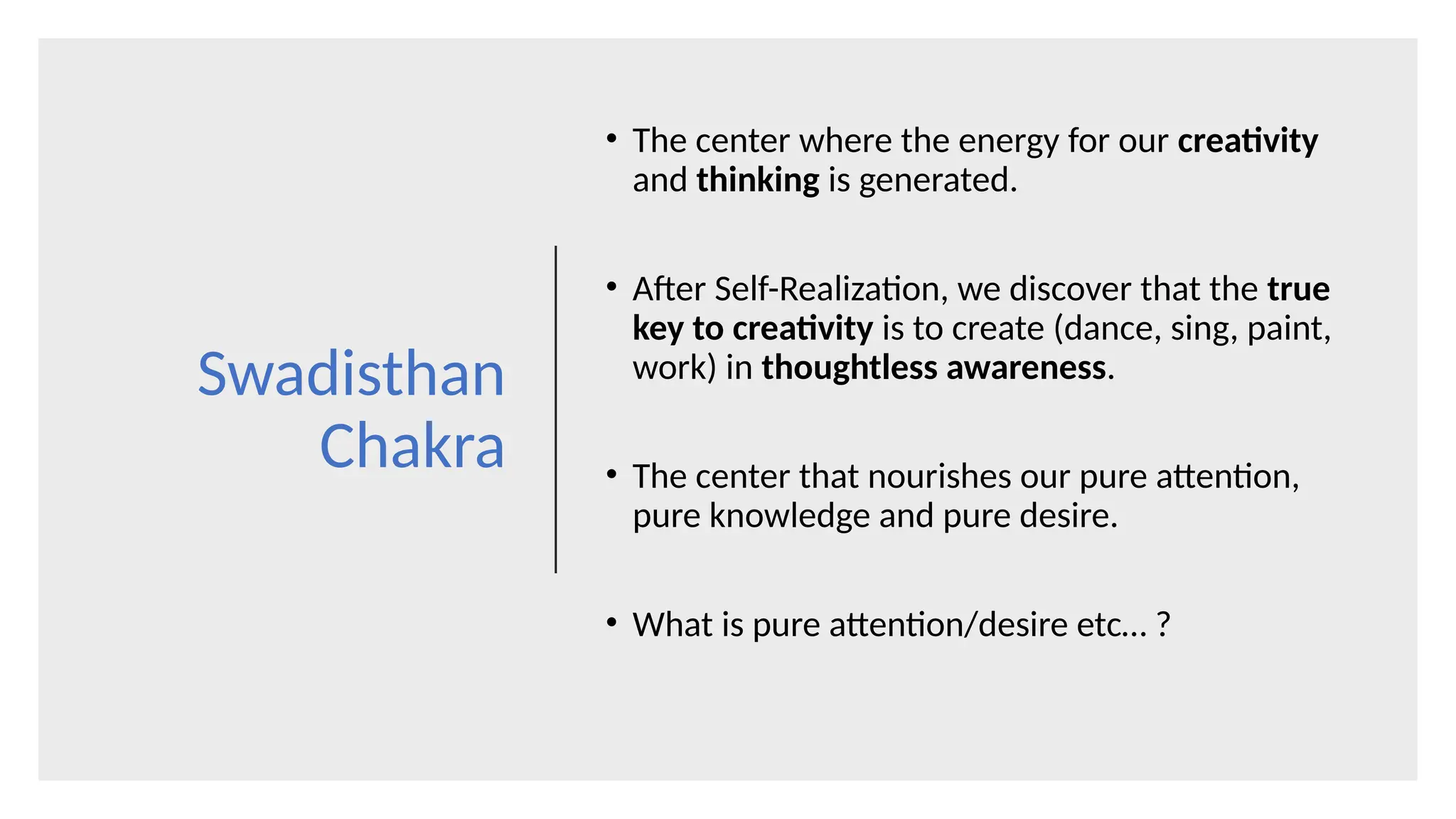 Svadisthana chakra presentation beginners | PPTX