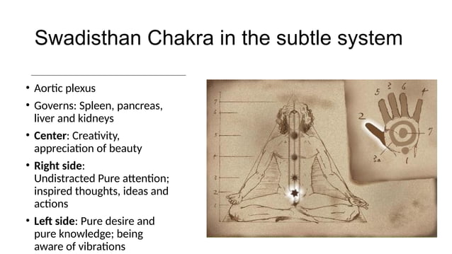 Svadisthana chakra presentation beginners | PPTX | Hinduism | Religion ...