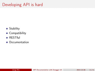 API documentation with Swagger UI(LT) | PPT
