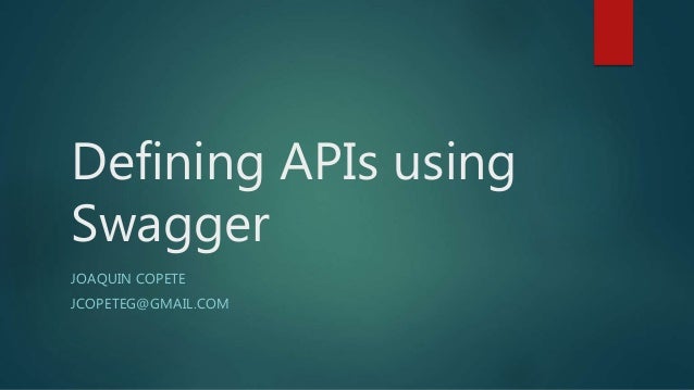 Build Swagger definition - Sample