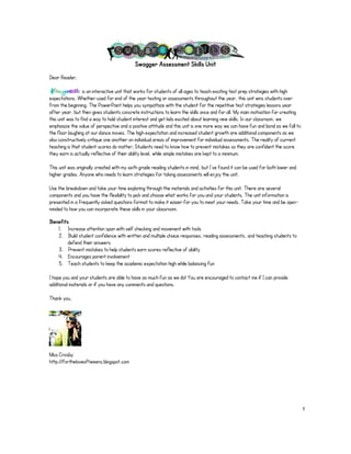 Swagger Assessment Skills Instructions | PDF