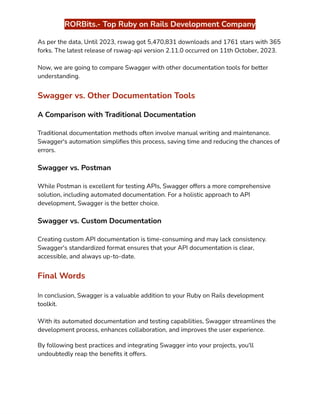Swagger Rails: The Right Guide For You.. | PDF