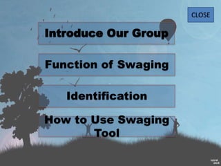 Swaging tools | PPTX